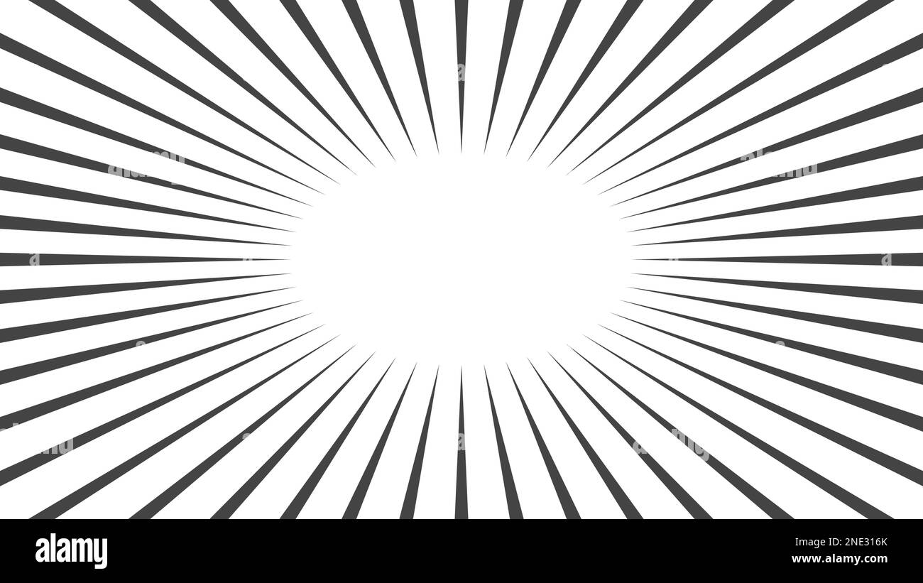 Effect zoom focus, fight background frame, book light cartoon line ...