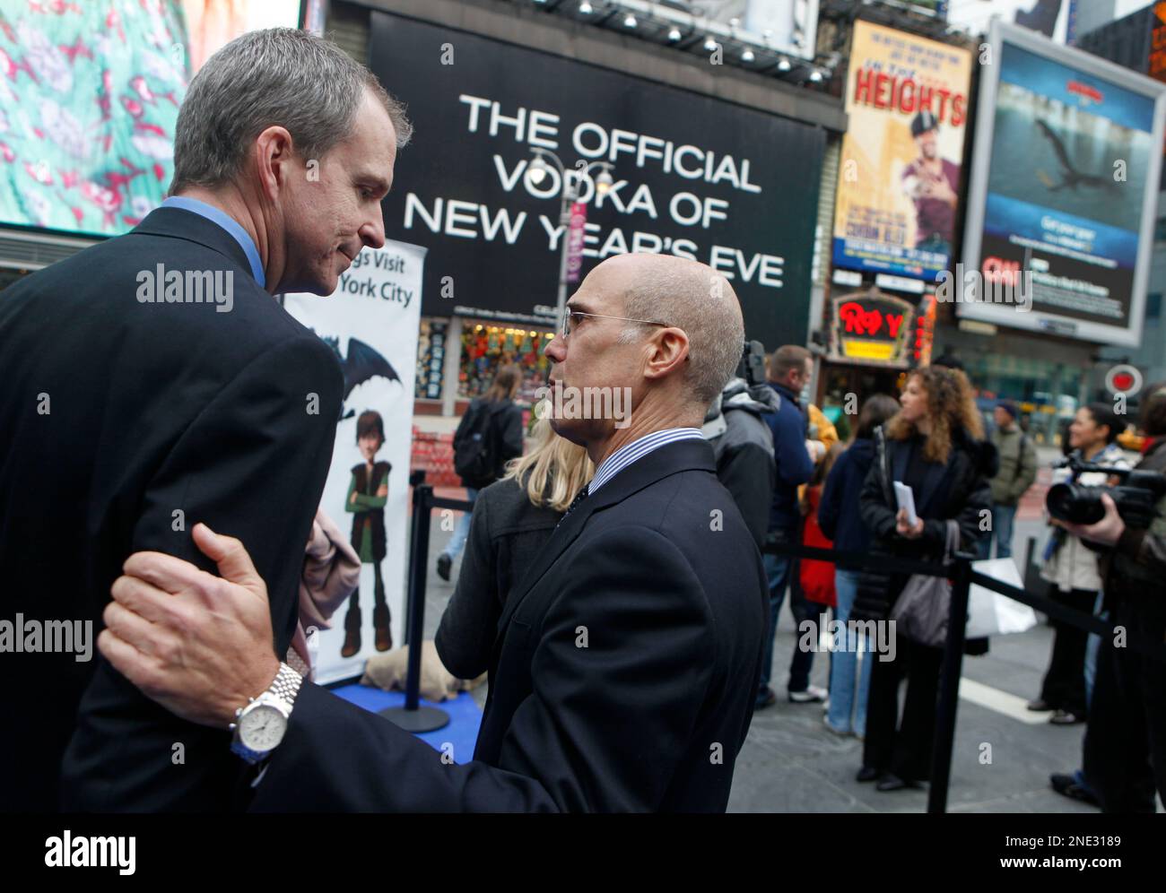 Jeffrey Katzenberg, CEO of Dreamworks Animation, right, and Gary ...