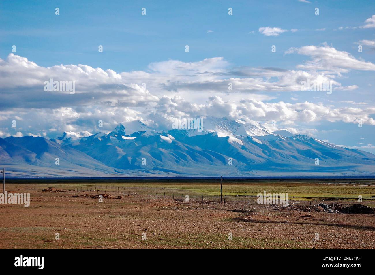 The Zanskar-padum valley landscape view with snowy Himalaya mountains ...