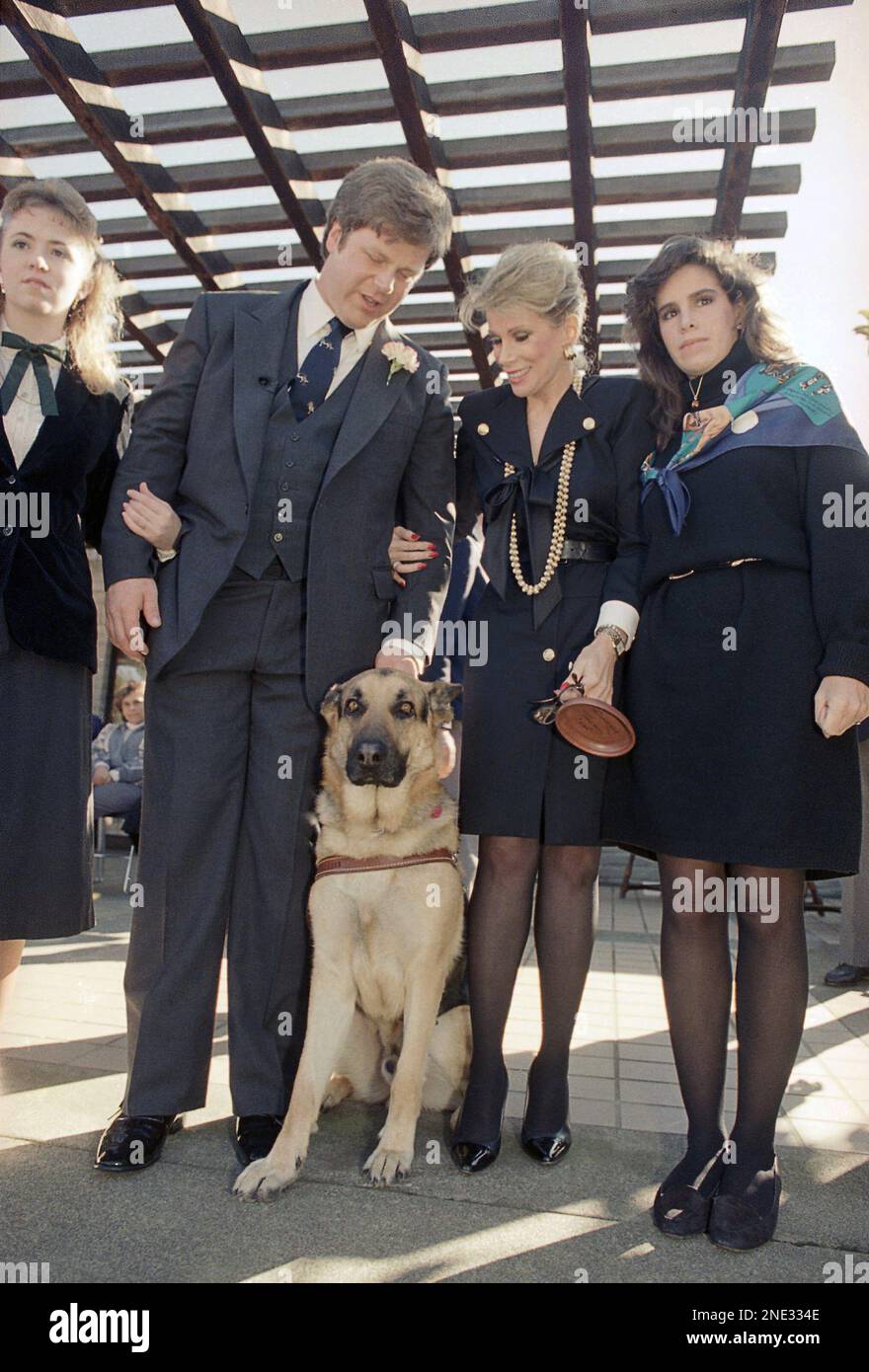 Comedian Joan Rivers presents George Basioli, of Edmonds, Wash., who is ...
