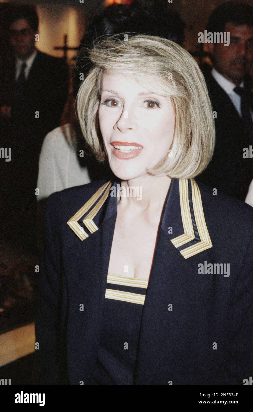 Comedienne and T.V. personality Joan Rivers appears outside Barney?s ...