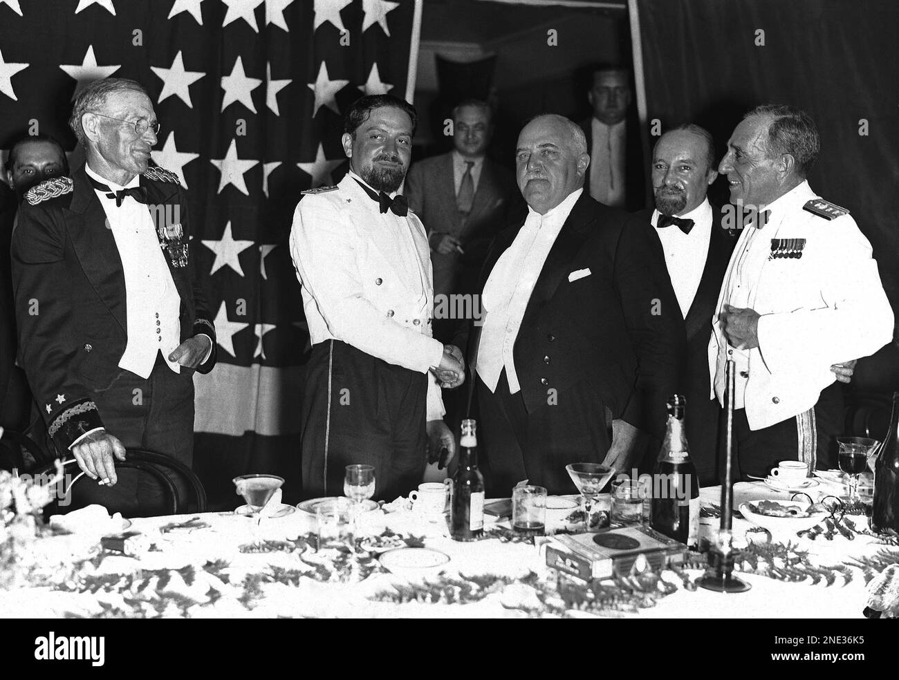 This group of Notables was photographed at a dinner in New York City ...