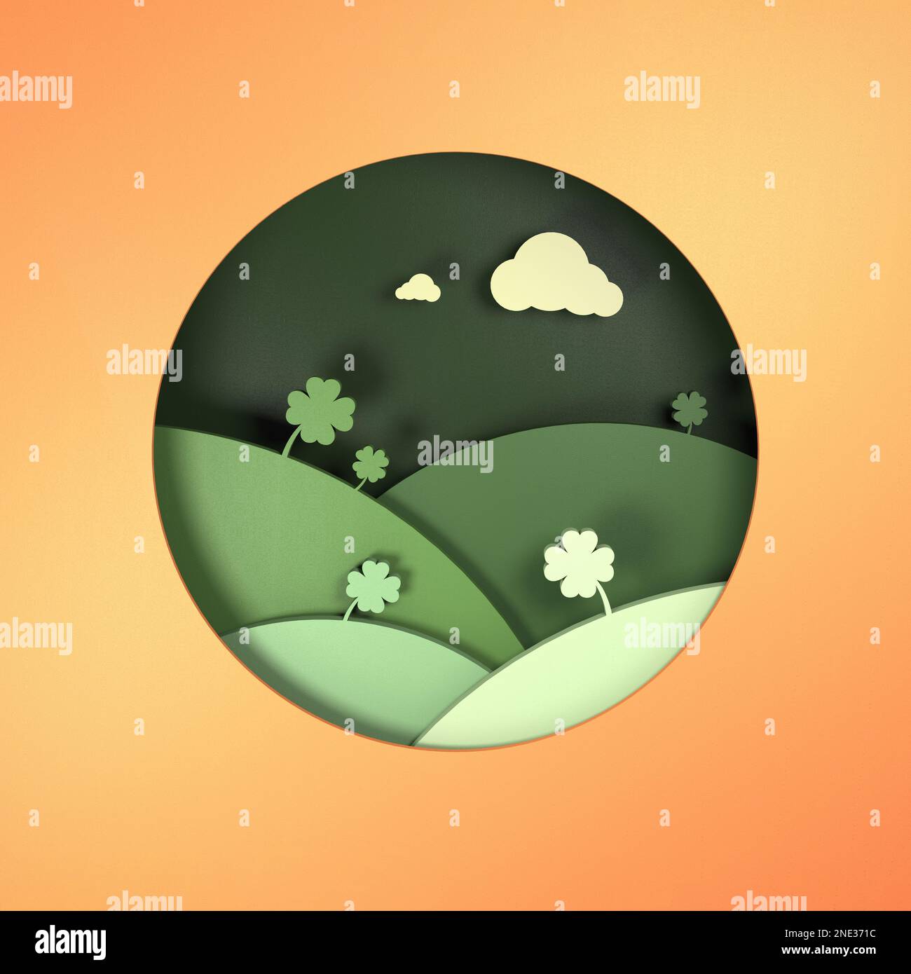 Beautiful fields illustration hi-res stock photography and images - Alamy