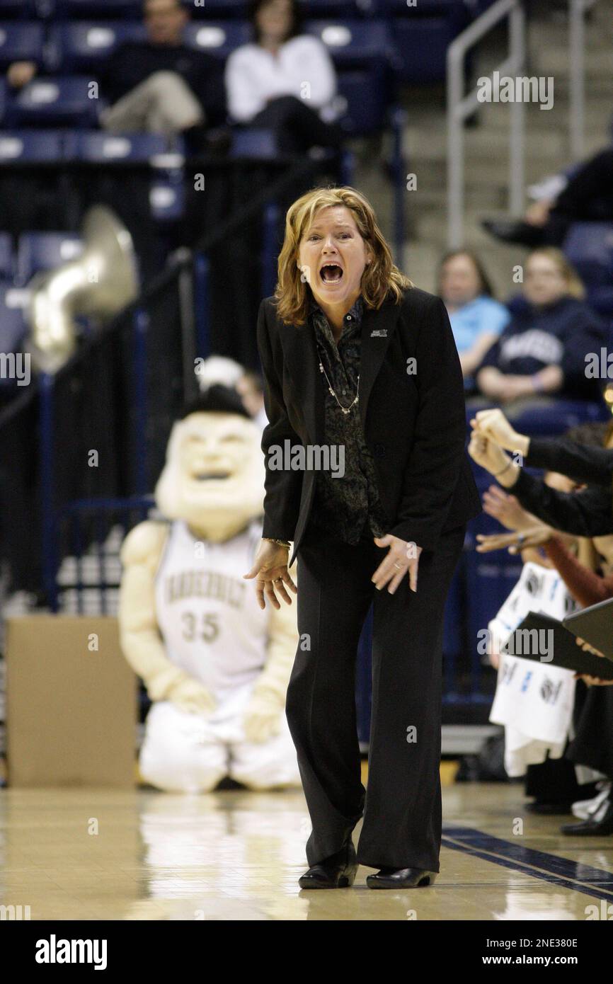 Vanderbilt head coach Melanie Balcomb in action against DePaul in an ...