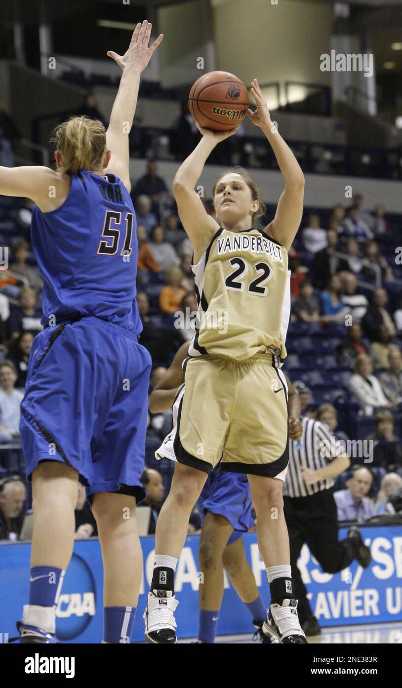 Vanderbilt guard Jence Rhoads (22) in action against DePaul in an NCAA ...