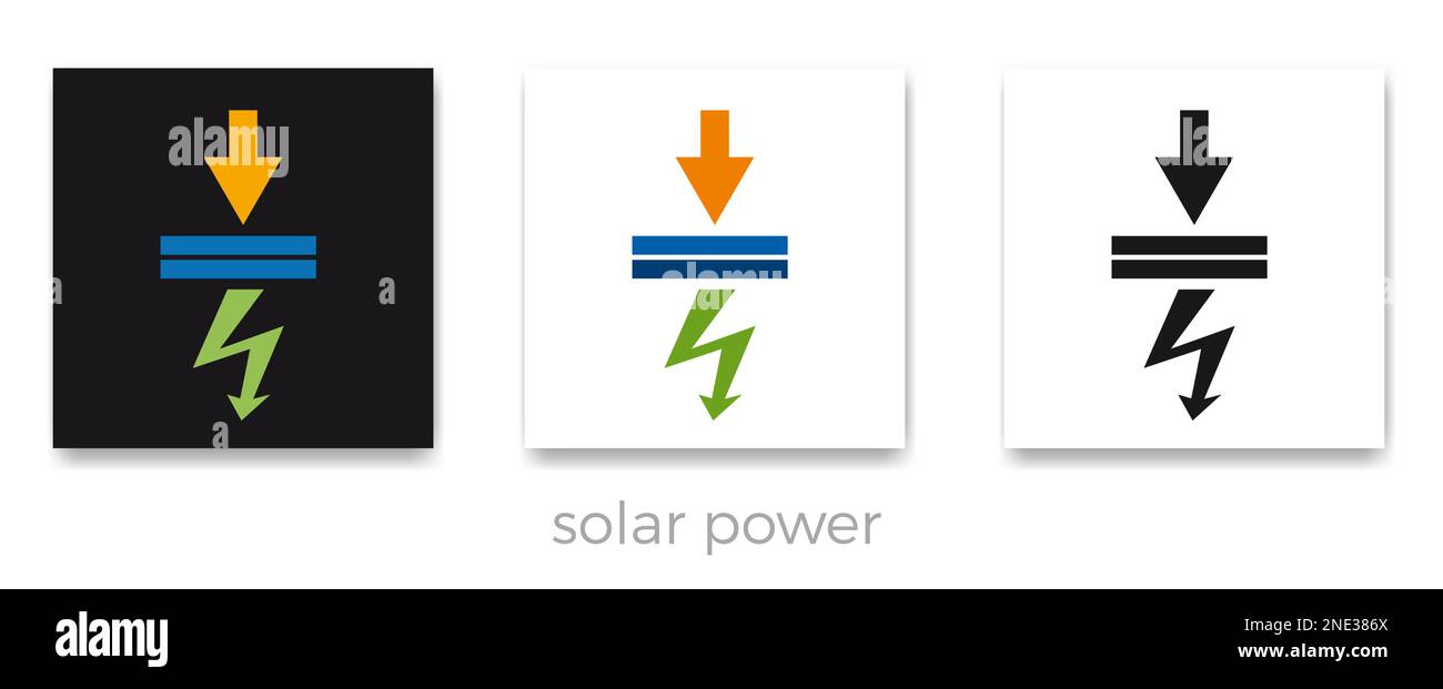 Rays of the sun hitting a solar panel that produces electricity. Solar ...