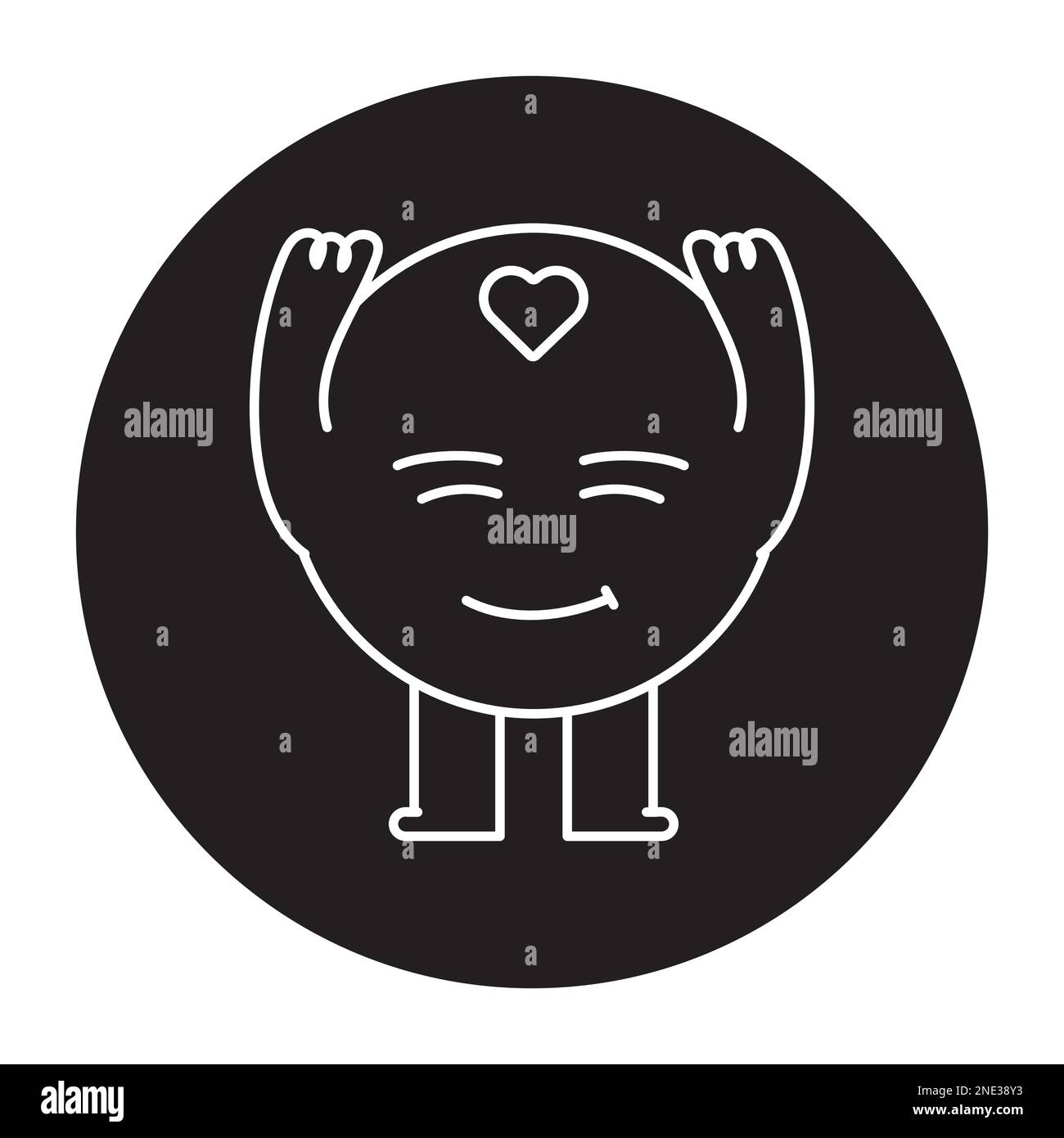 Smile planet color line icon. Ecology. Pictogram for web page, mobile ...