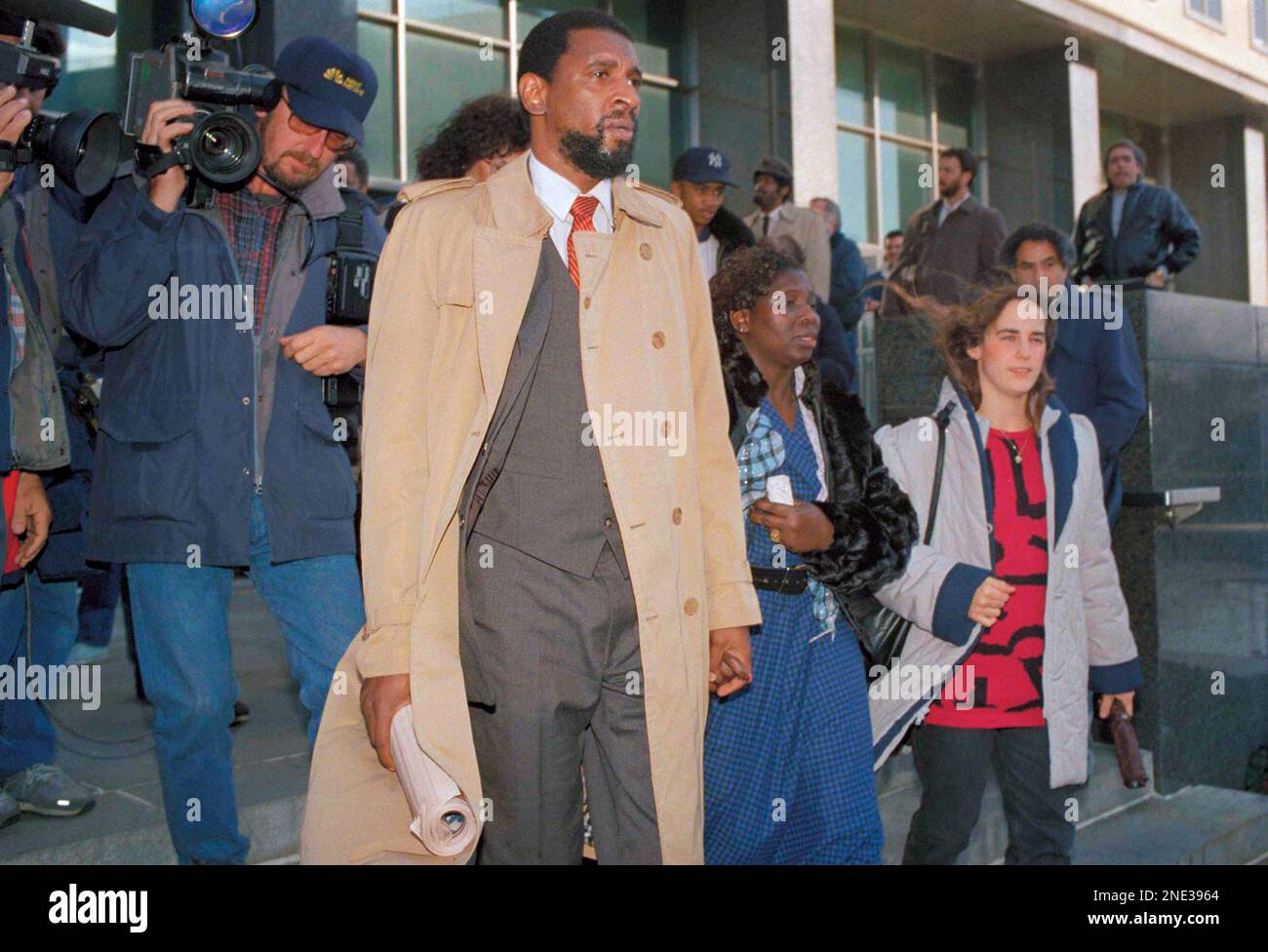 Cedric Sandiford, 37, left, one of the alleged victims in the Howard ...