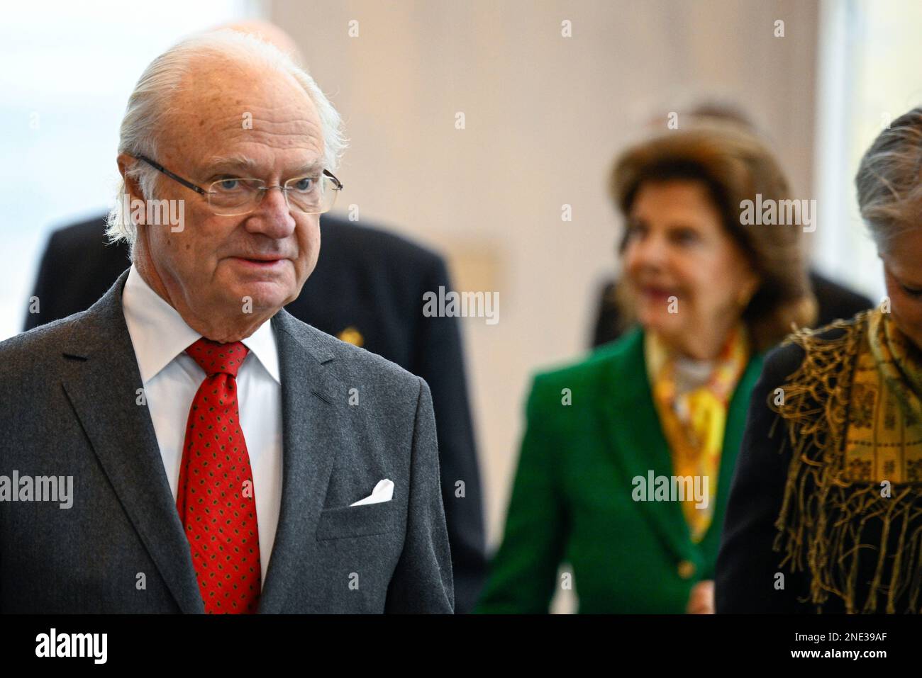 King Carl Gustaf at the photo exhibition The King Was Here! at Spira ...