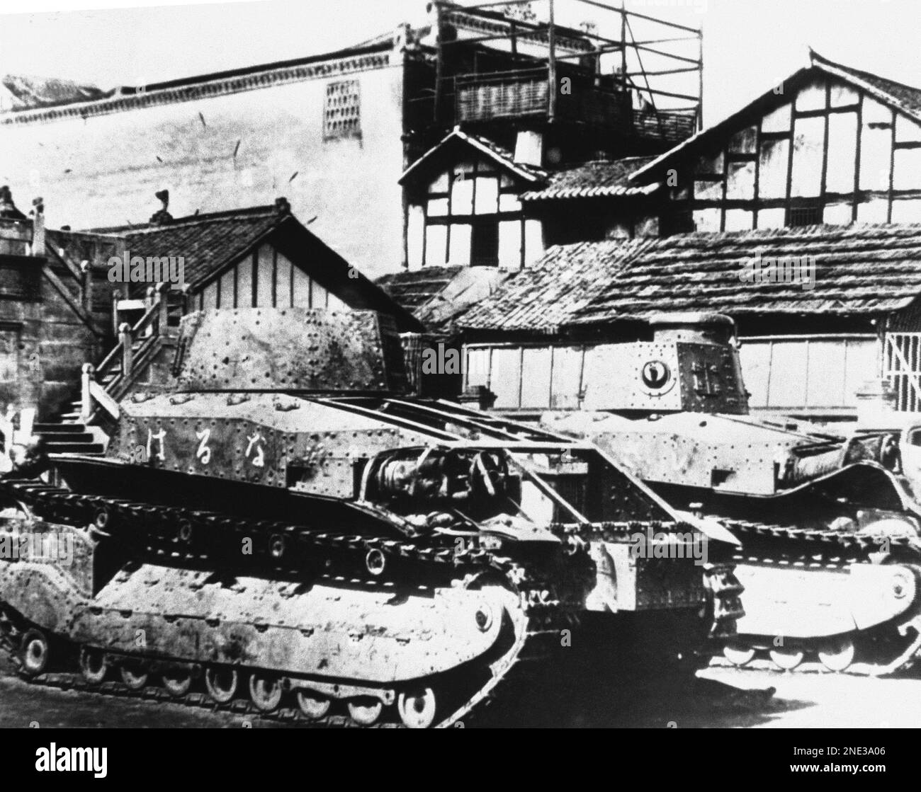 These tanks were captured by Chinese from the Japanese in Western ...