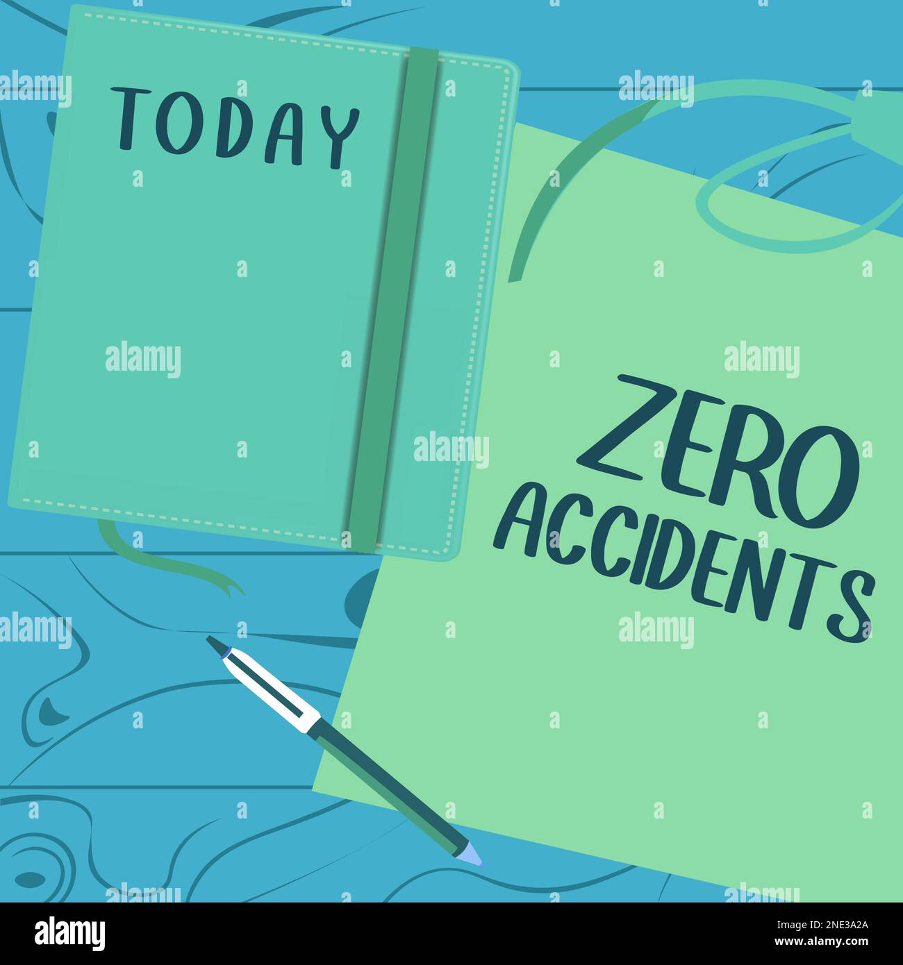 Conceptual caption Zero Accidents. Business idea important strategy for ...