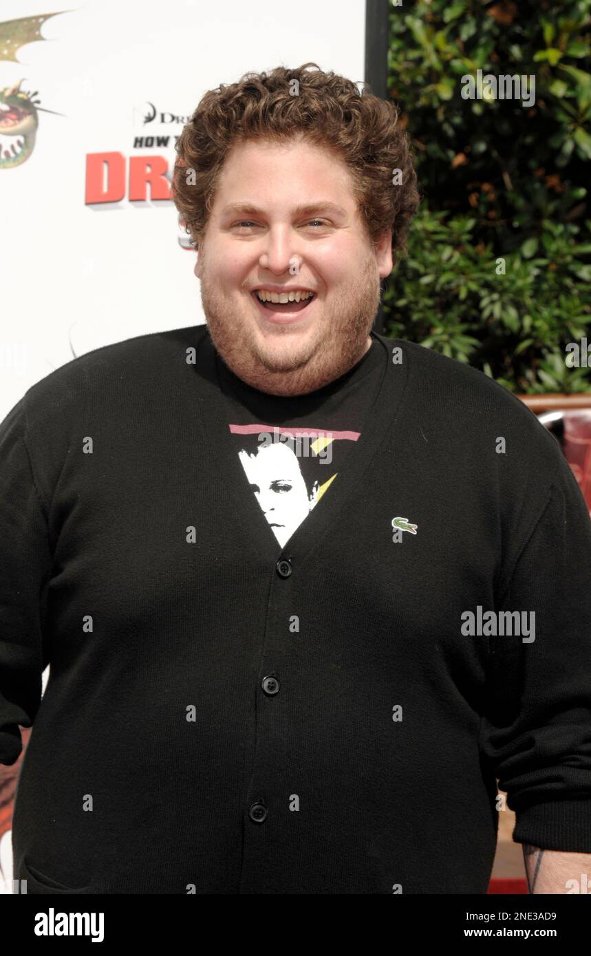 Actor Jonah Hill arrives at the premier of the feature film "How to ...