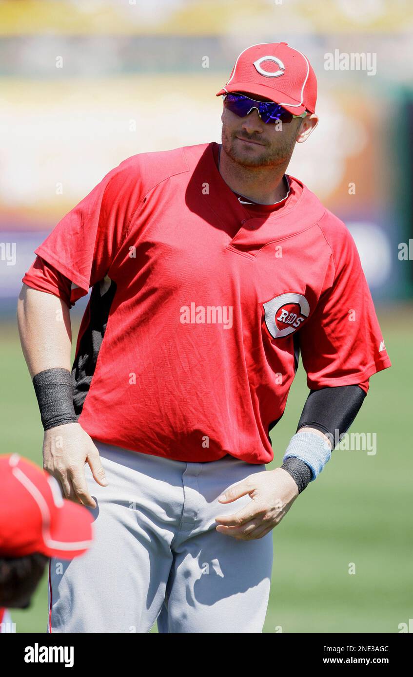 Cincinnati Reds' Jonny Gomes before a spring training baseball game ...