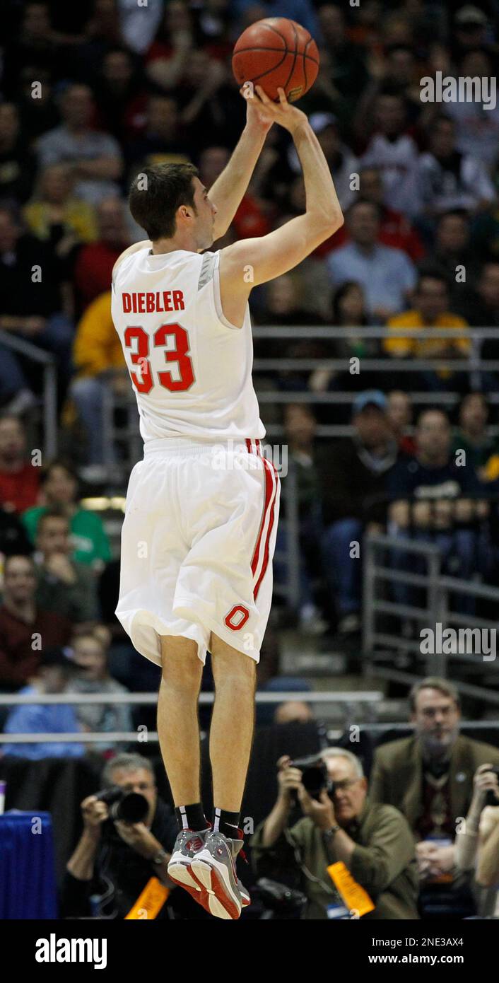 Ohio State's Jon Diebler shoots in the second half of an NCAA second ...