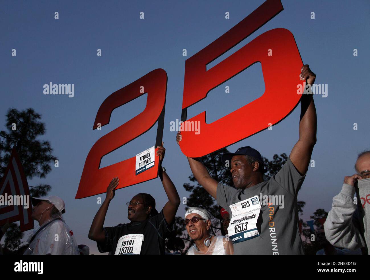 Legacy runners Samuel Gardner,56,left, and Jerry Woods, 61,right, who ...