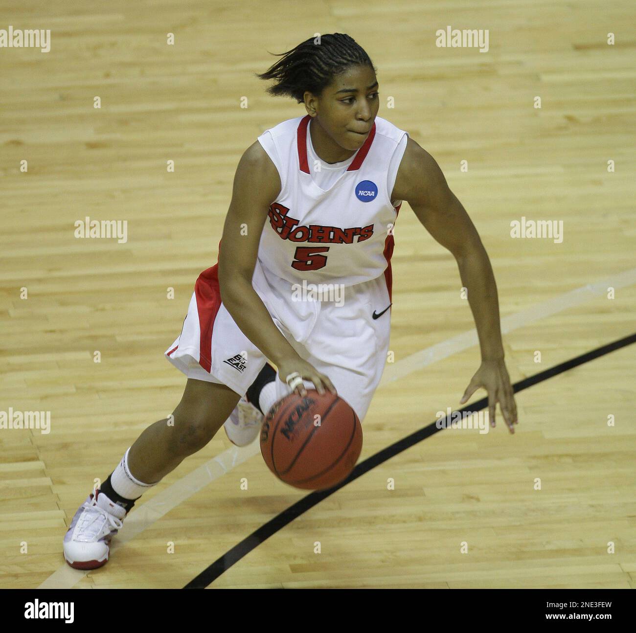 St. John's Nadirah McKenith during an NCAA college basketball game ...