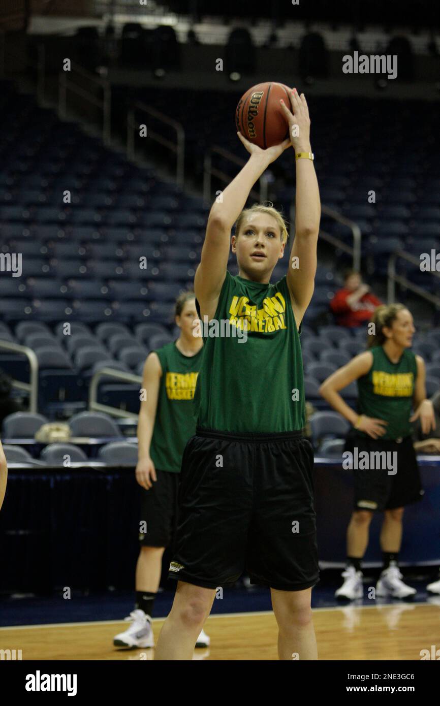 Vermont's Alissa Sheftic during NCAA college basketball practice in ...