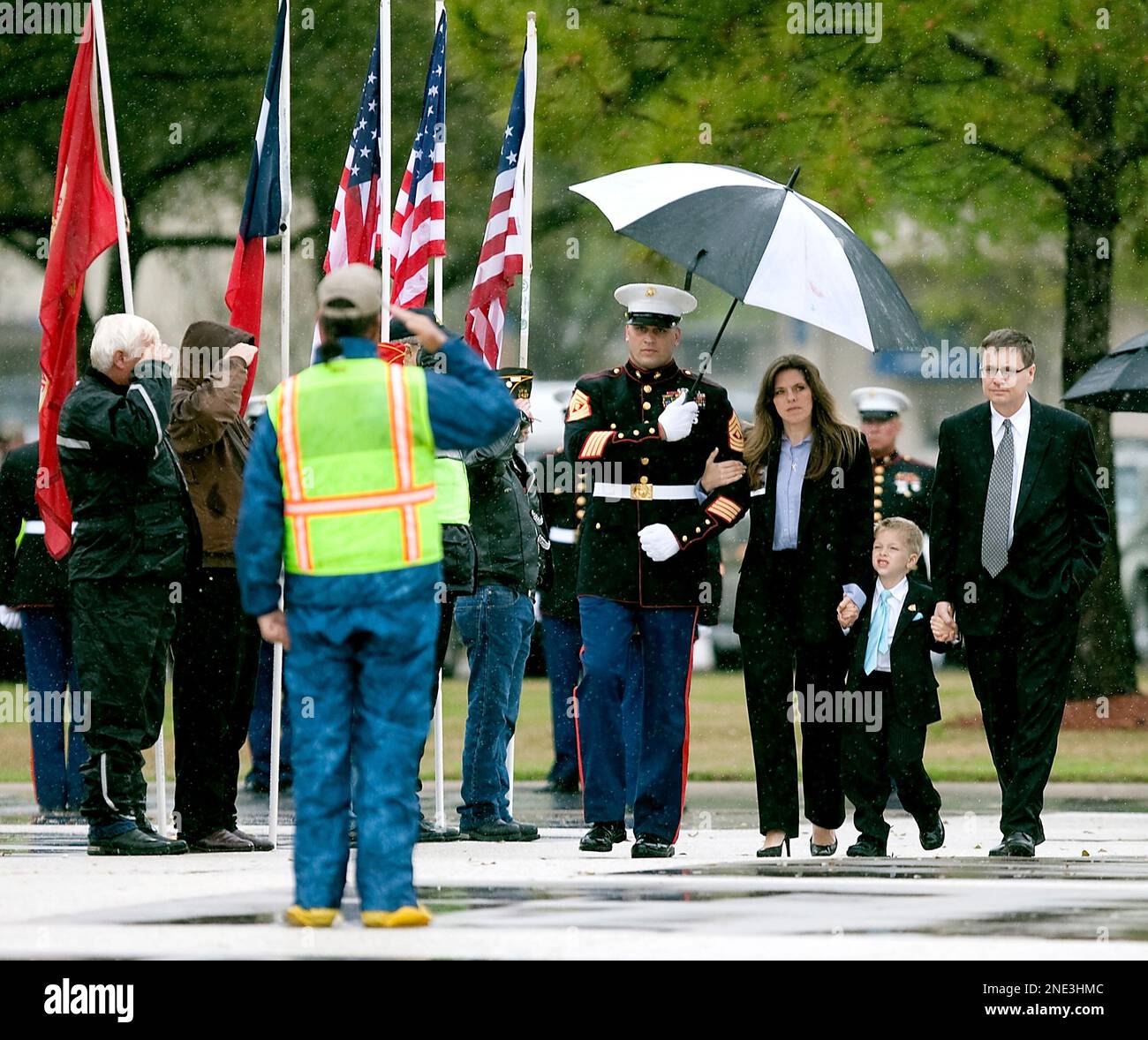 Michelle Greer, mother of U.S. Marine Lance Cpl. Garrett W. Gamble, and ...