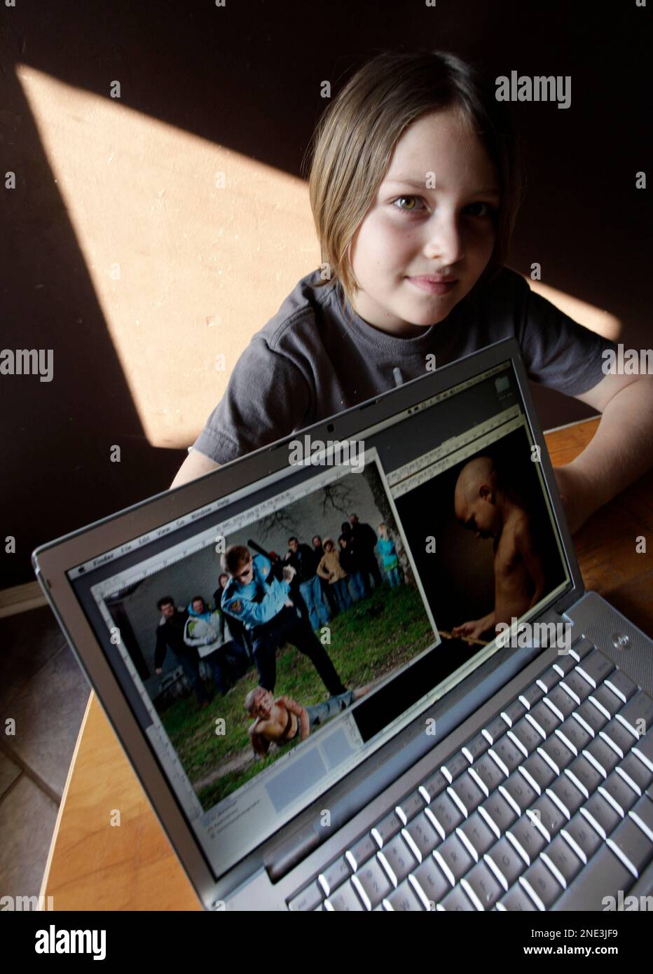 In this March 18, 2010 photo, ten-year-old photographer Jackson Potts ...