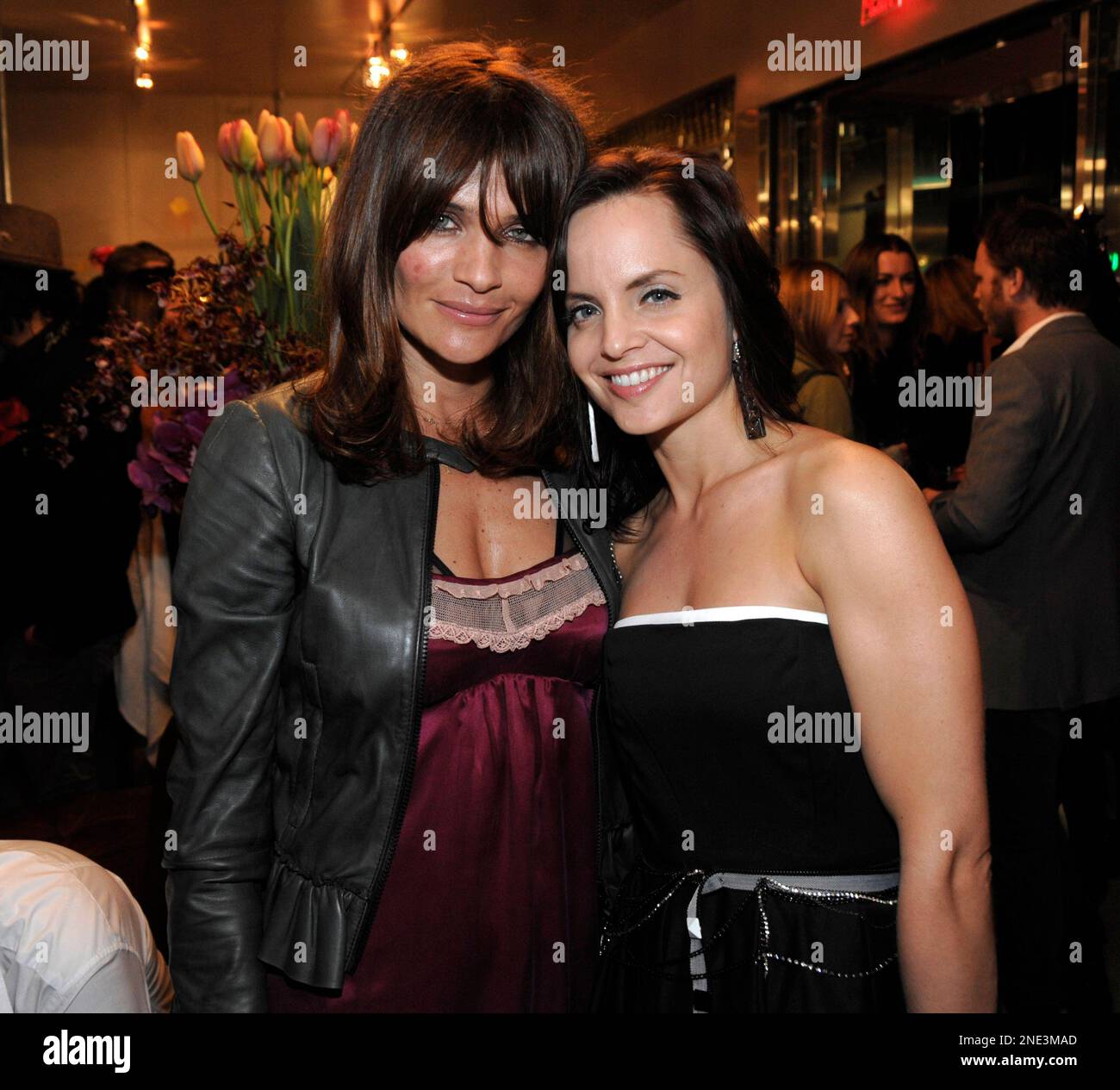 Model Helena Christensen, left, and actress Mena Suvari at the Odd ...