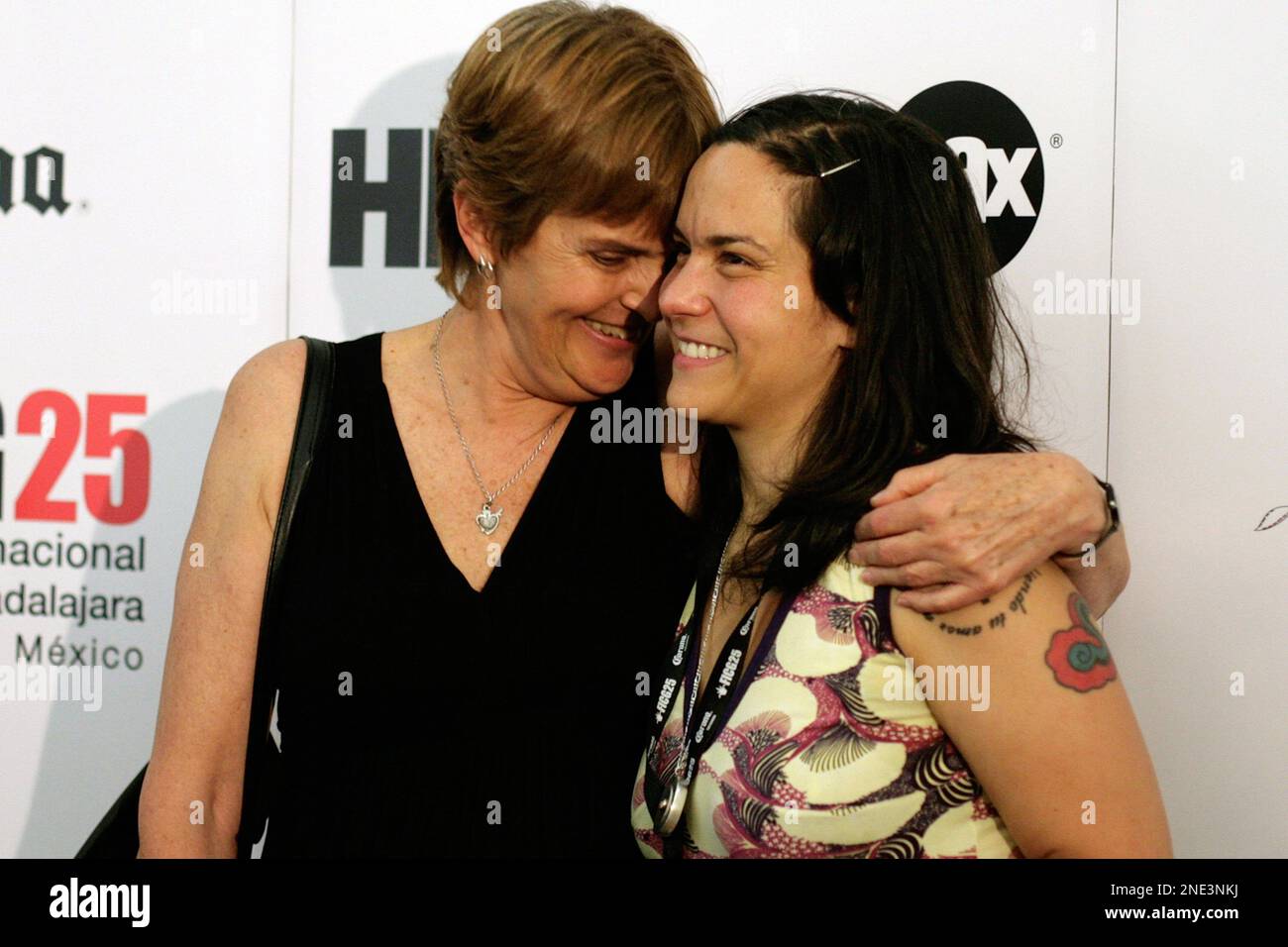 Mexican actress Ursula Pruneda, right, and Mexican film director Maria ...