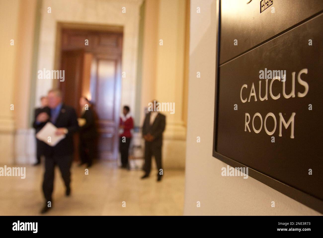 The scene outside of the Cannon Caucus Room during the Democratic ...