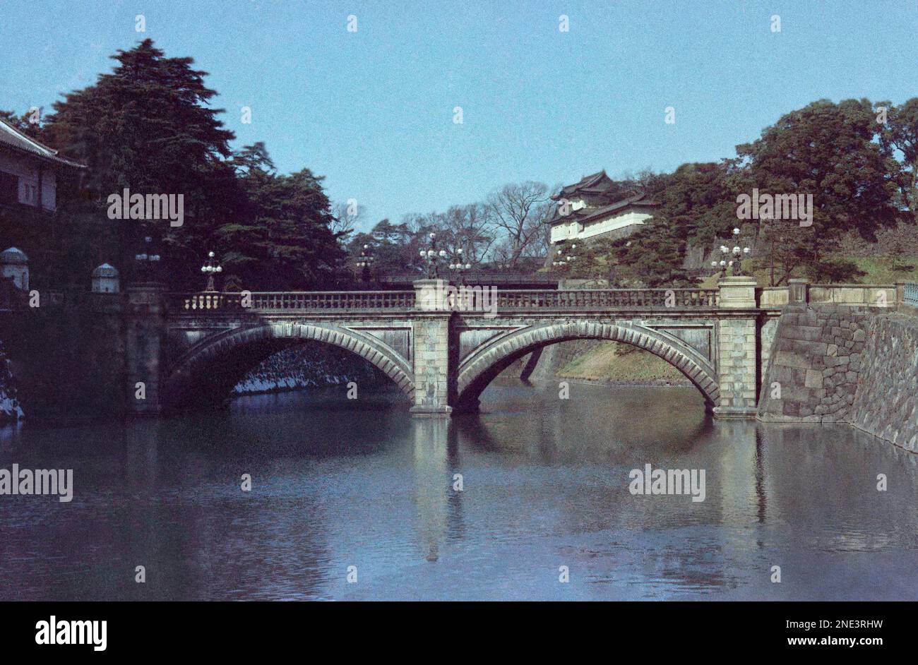 This is the Palace Side Building along the Imperial Palace moat in ...