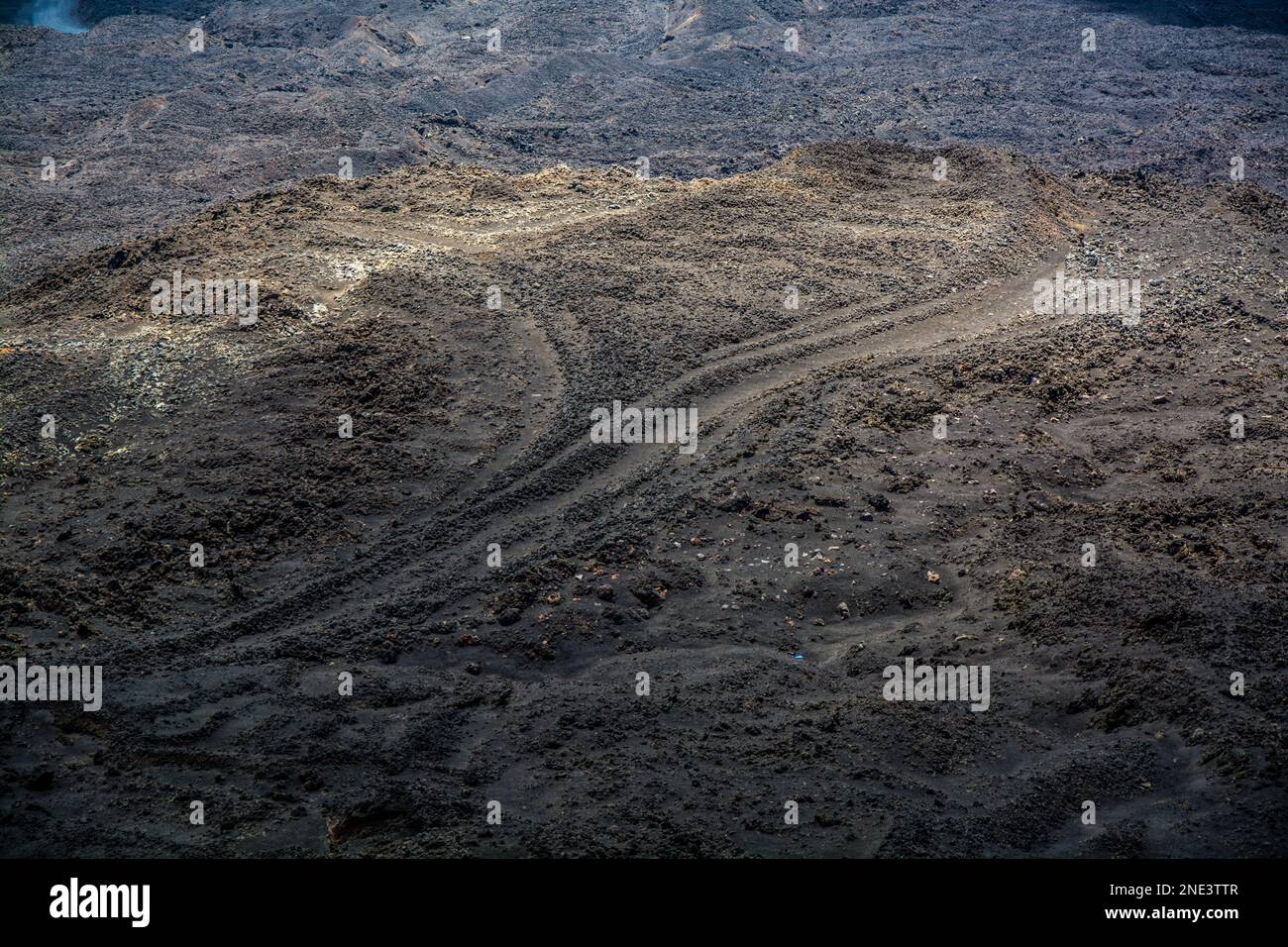 An aerial view of a rugged area of land Stock Photo - Alamy