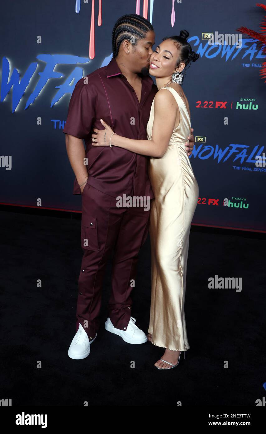 15 February 2023 -Los Angeles, California - Isaiah John, Hasha John ...