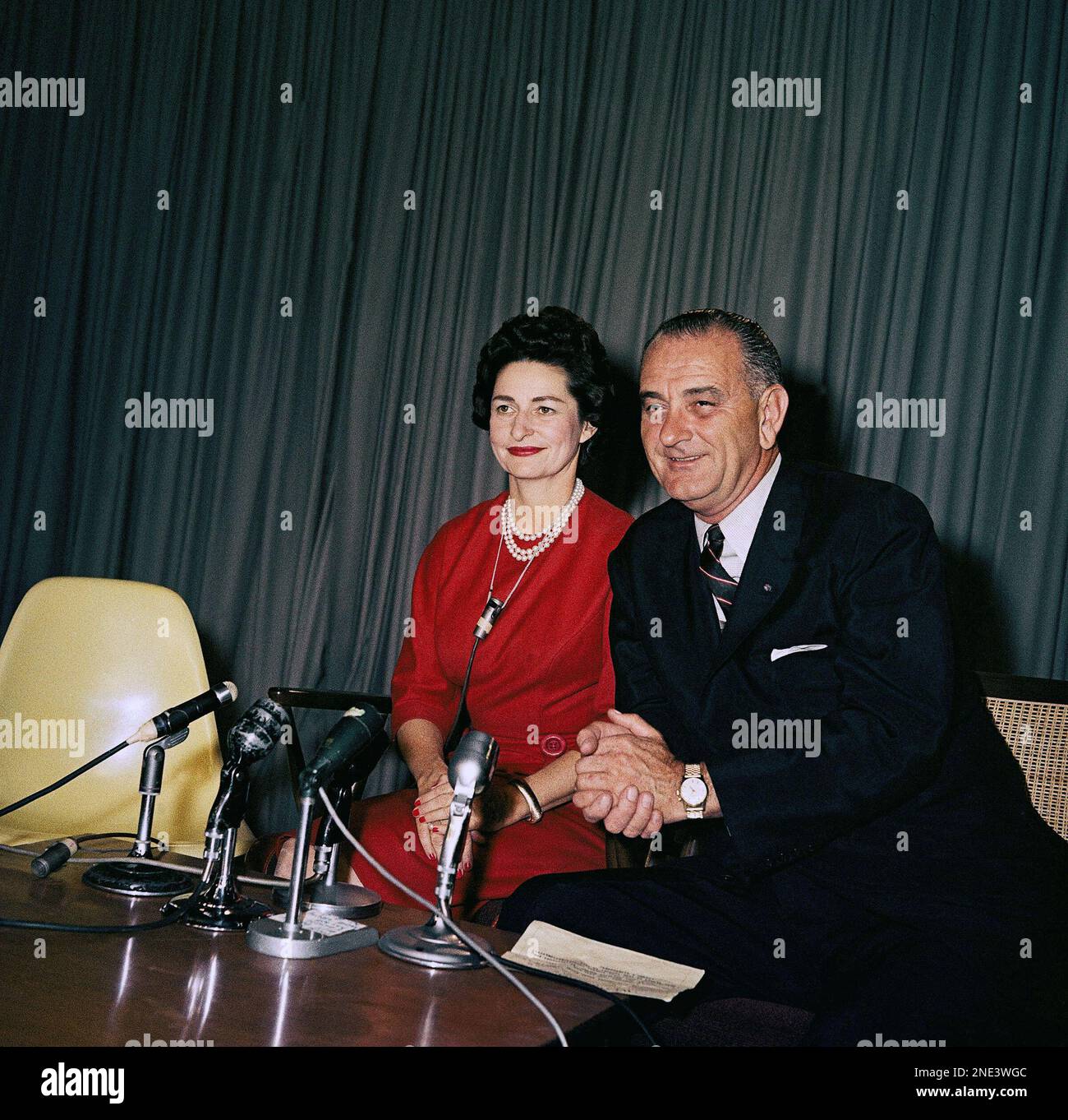 Sen. Lyndon B. Johnson, the Vice President- Elect on the JFK ticket ...