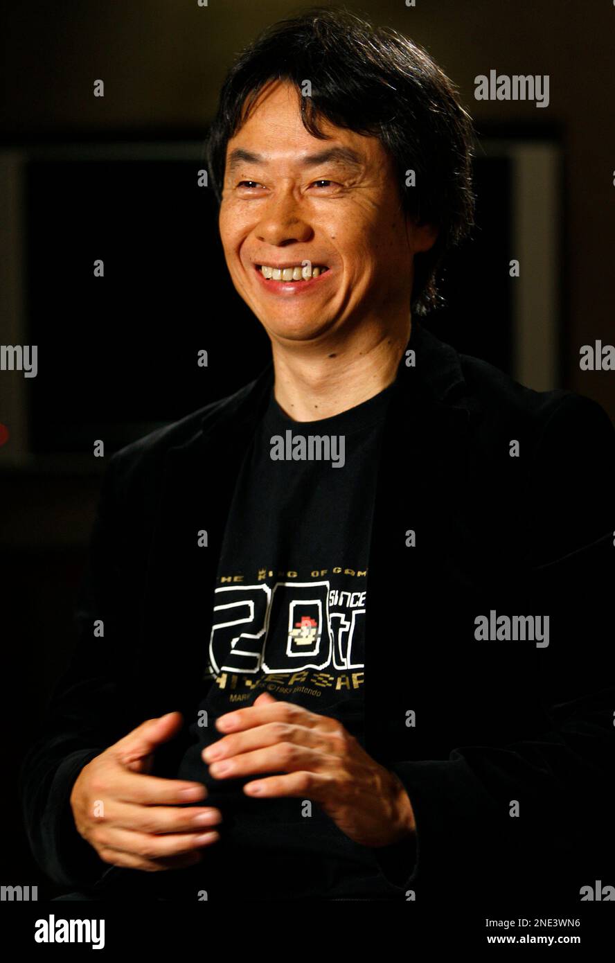 Shigeru Miyamoto, Japanese video game designer and producer is seen ...