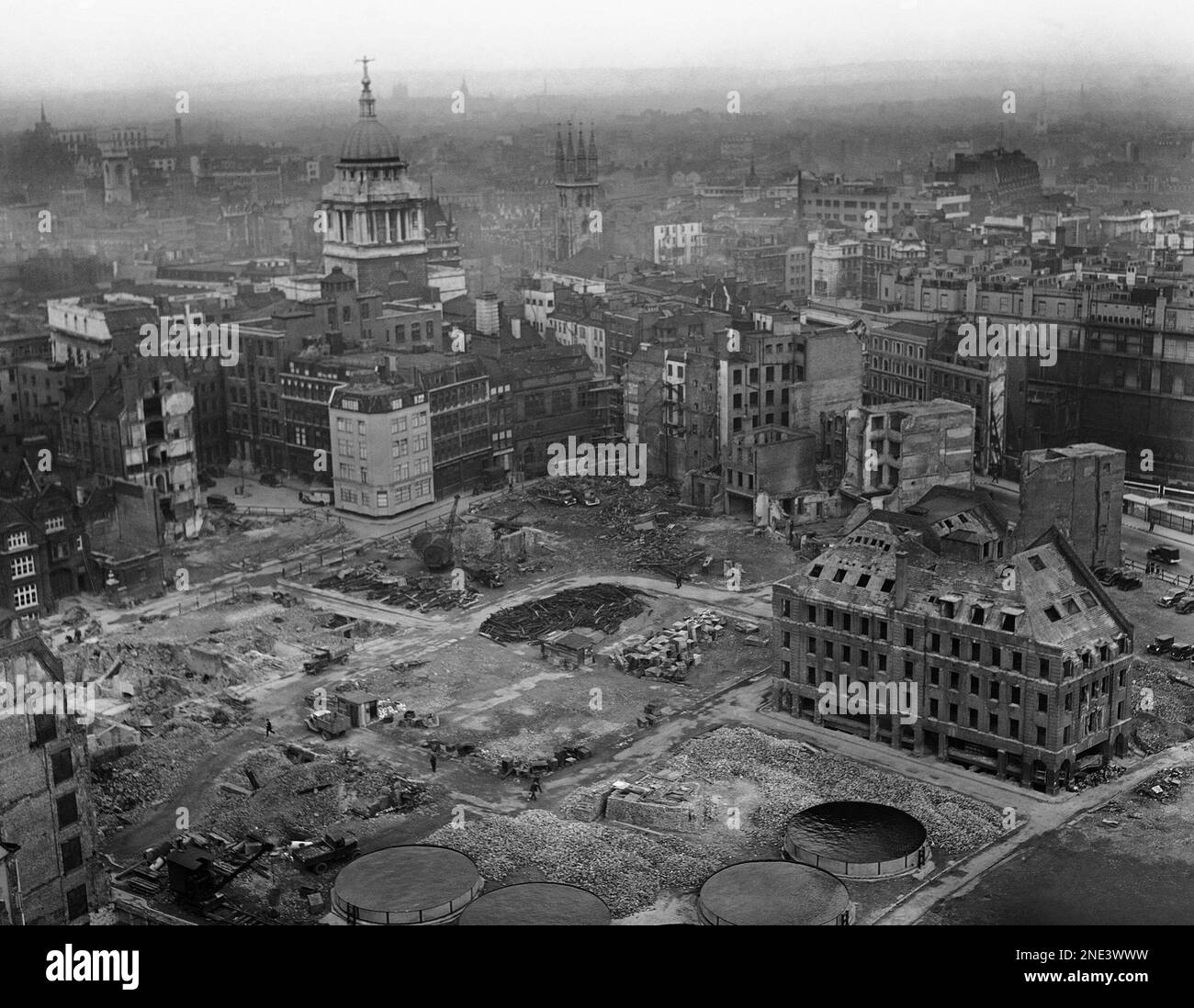 Looking north-west from the Dome of St. Paul’s Cathedral, London on ...