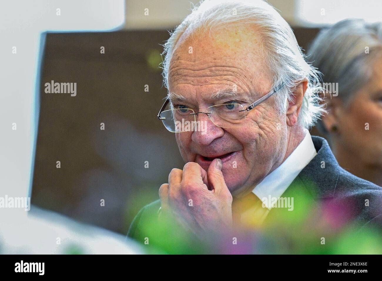 King Carl Gustaf at the photo exhibition The King Was Here! at Spira ...