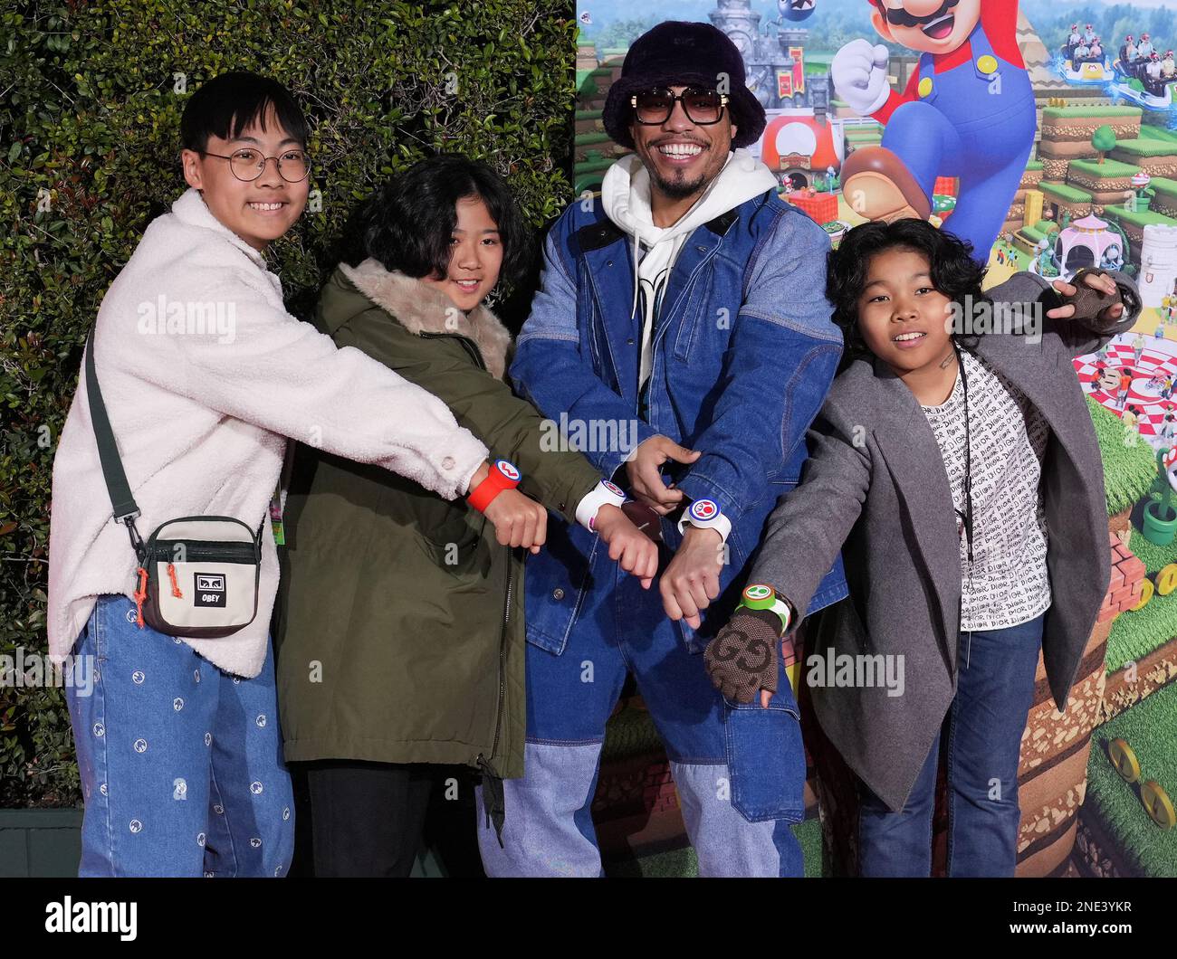 Los Angeles, USA. 15th Feb, 2023. (L-R) Guests, Anderson .Paak and Soul Rasheed at the Universal ...