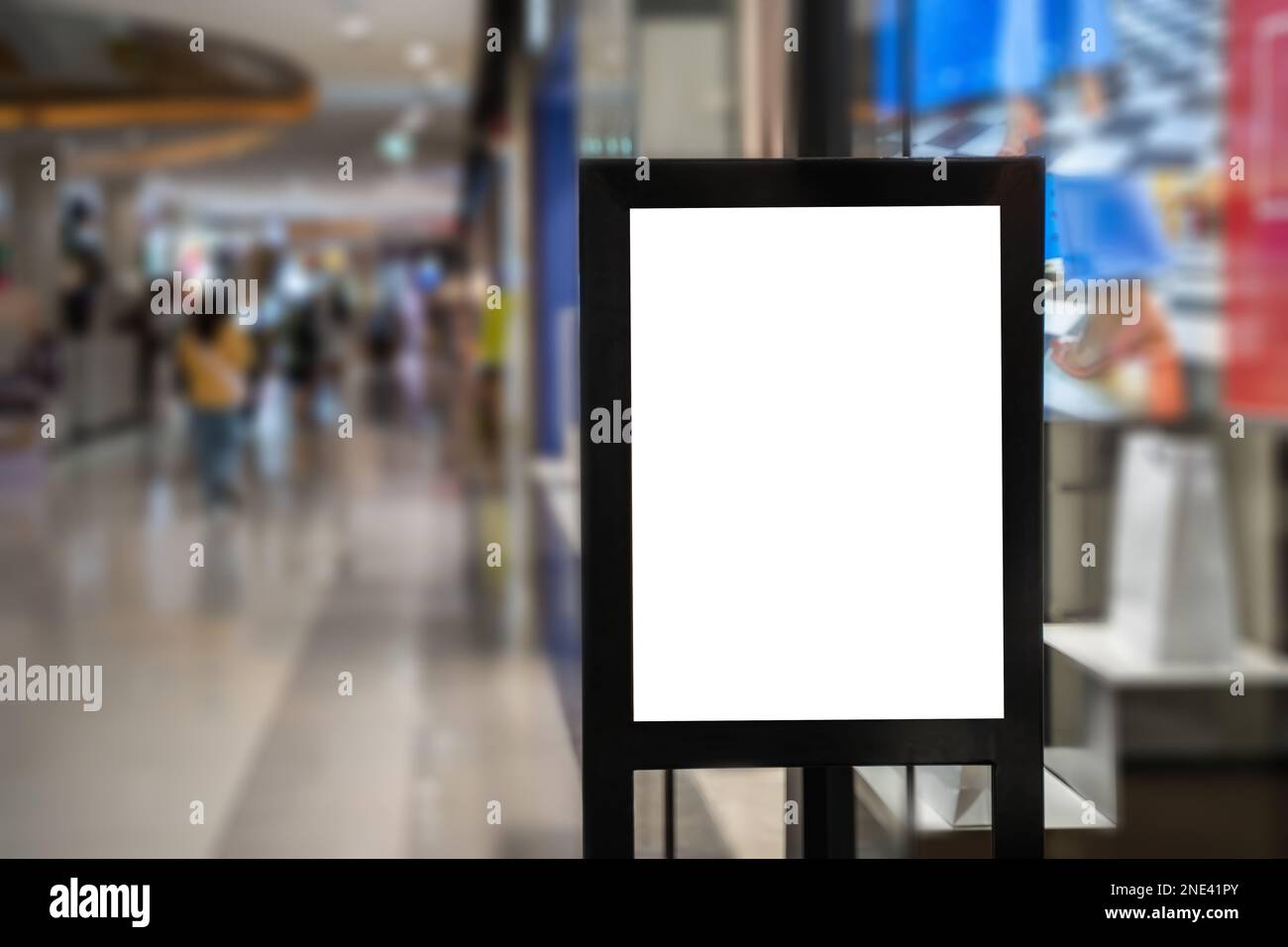 Stand Mock up Menu frame tent card blurred background design key visual ...