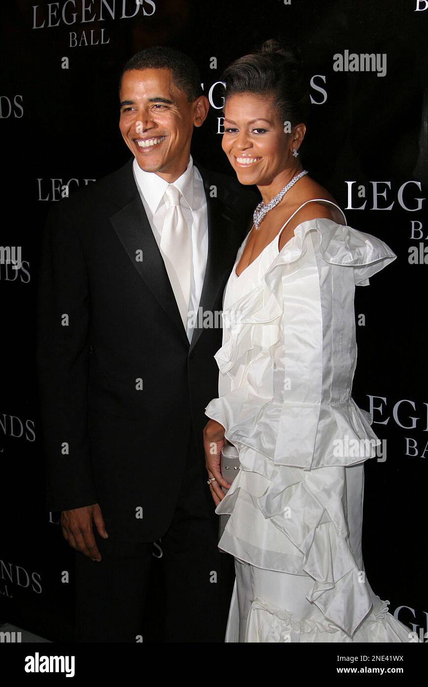 FILE - This May 14, 2005 file photo shows then-Senator Barack Obama and ...