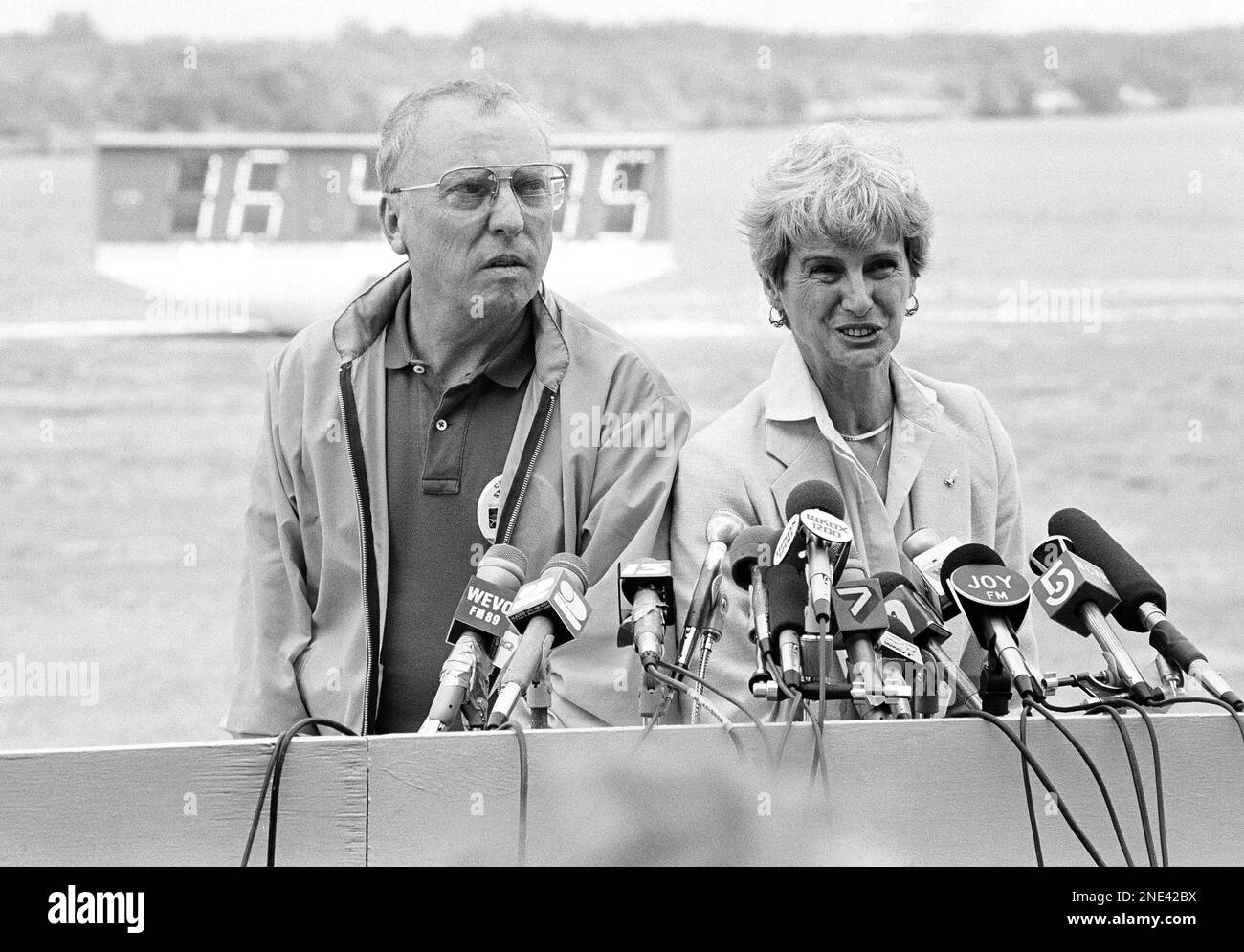 Ed and Grace Corrigan, parents of Christa McAuliffe, meet with ...