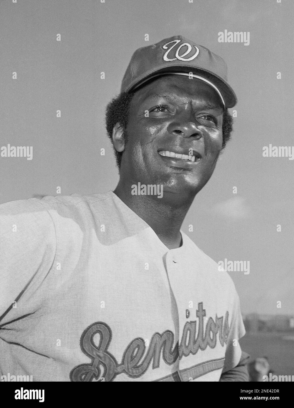 Washington Senators outfielder Curt Flood is shown in Pompano Beach ...