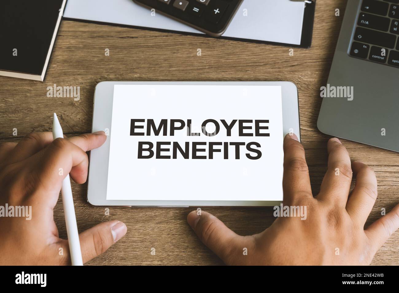 EMPLOYEE BENEFITS TECHNOLOGY COMMUNICATION definition highlighted Stock ...