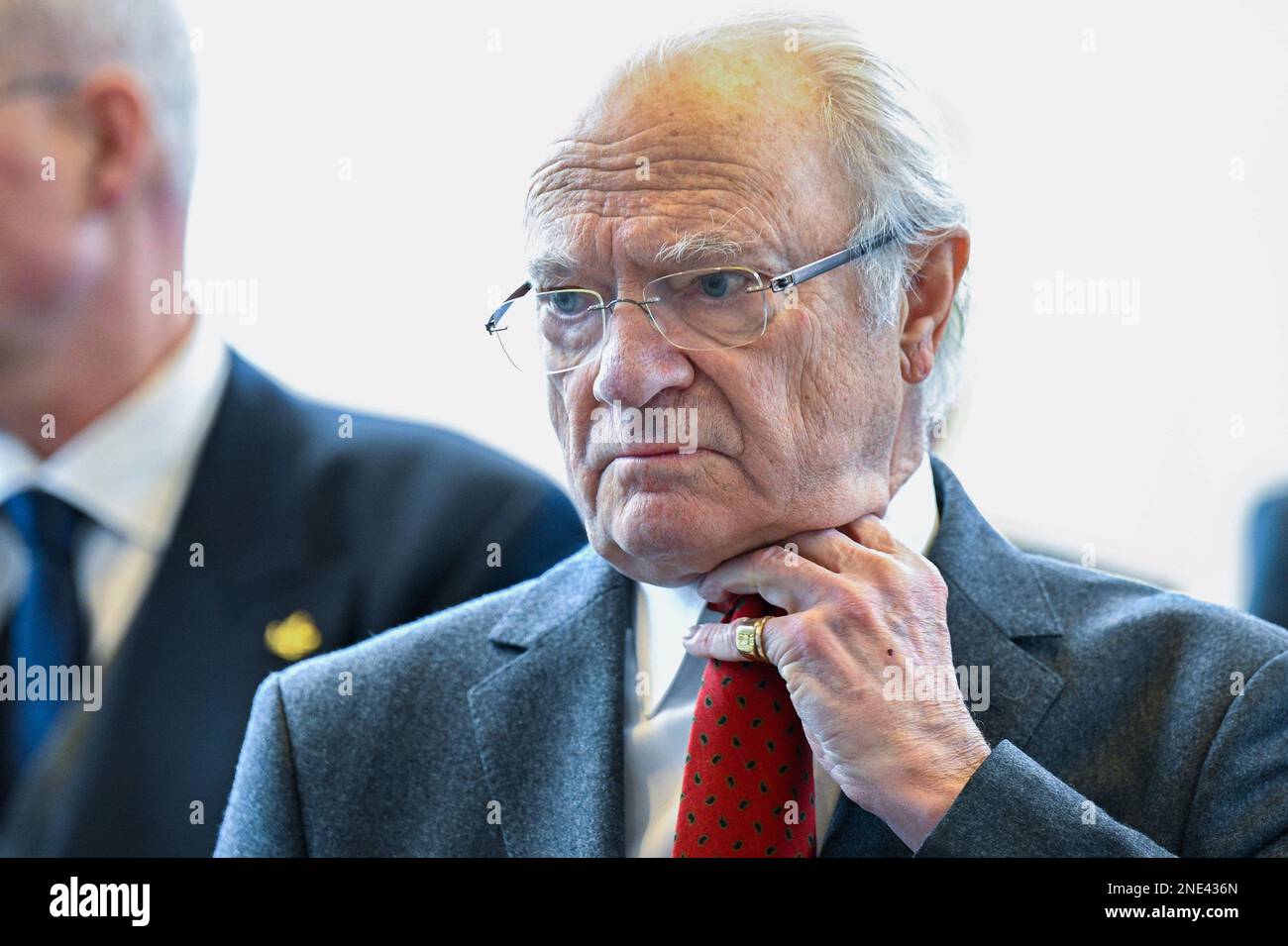 King Carl Gustaf at the photo exhibition The King Was Here! at Spira ...