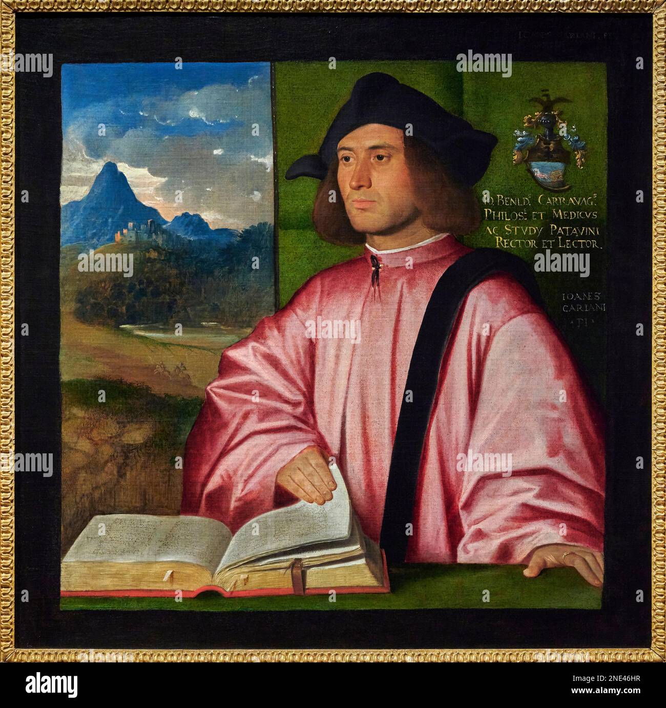 Ritratto di Giovanni Benedetto Caravaggi - olio su tela - Giovanni Busi detto Cariani - 1520 ...