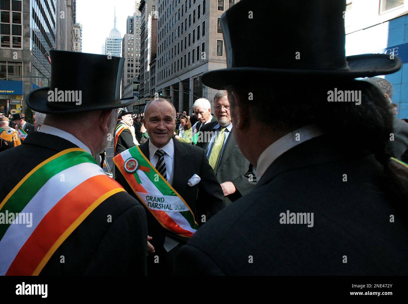 New York police commissioner Ray Kelly, center, arrives to lead the St ...