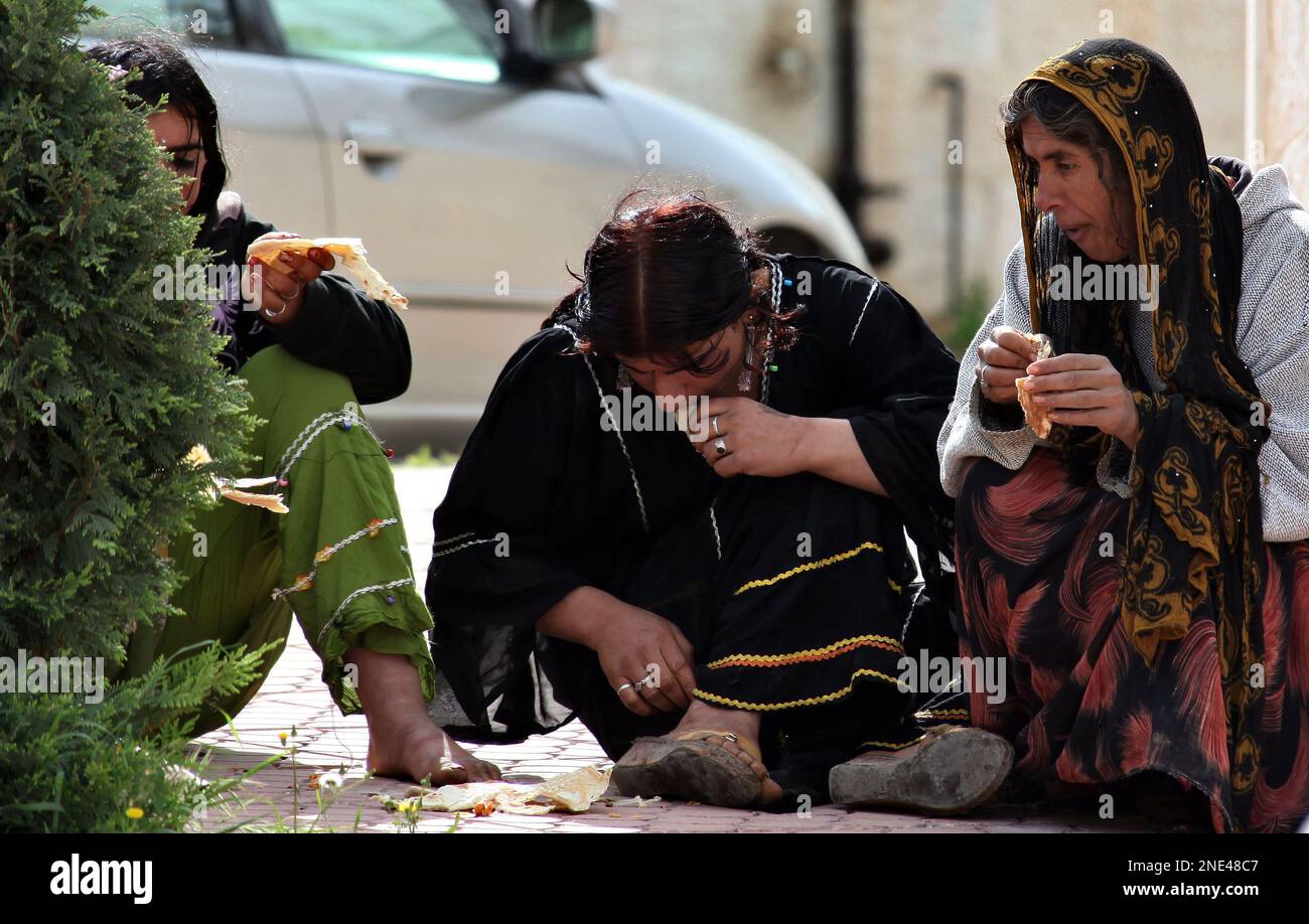 Female Gypsies living in Amman, Jordan are seen on Wednesday March 17 ...