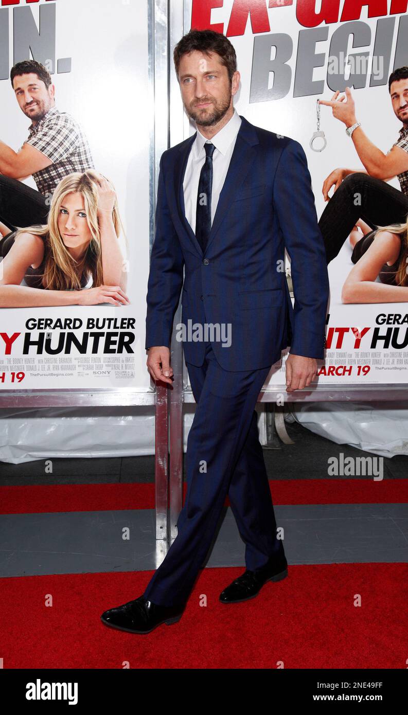 Actor Gerard Butler arrives to the premiere of "The Bounty Hunter" at ...