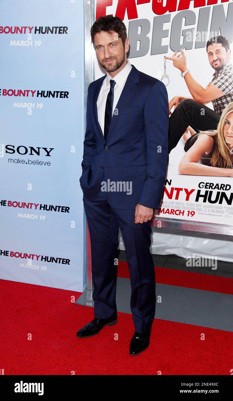 Actor Gerard Butler arrives to the premiere of "The Bounty Hunter" at ...