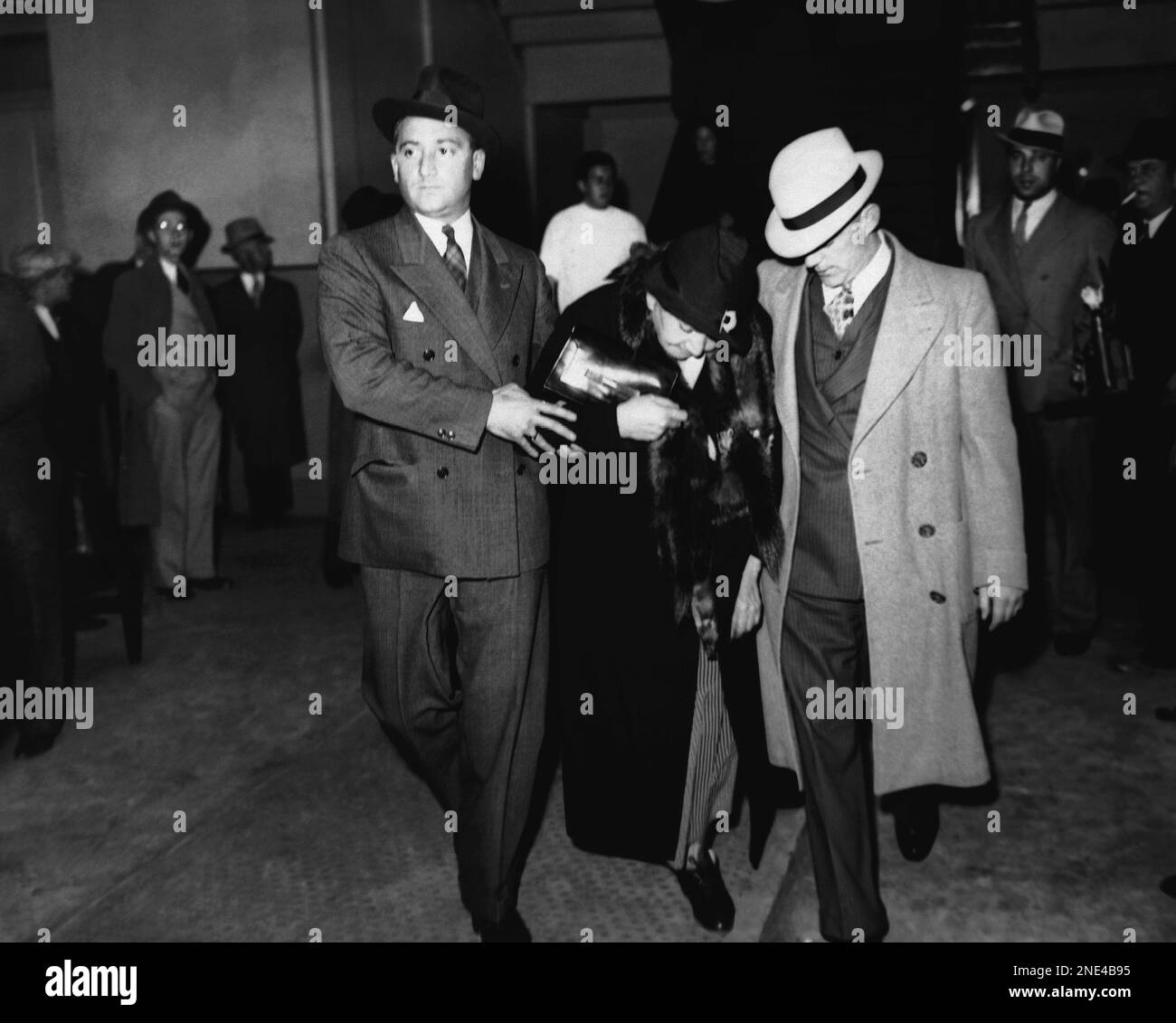 Dutch Schultz?s mother entering the hospital for a last visit with her ...