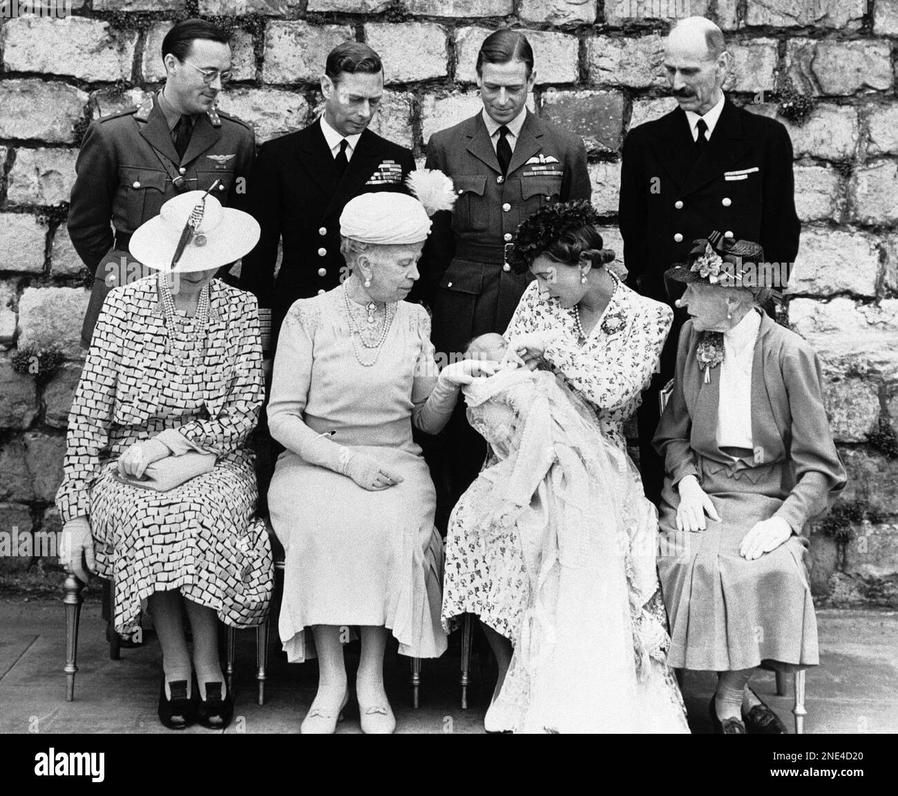 Prince George, Duke of Kent, second right standing, with is wife ...