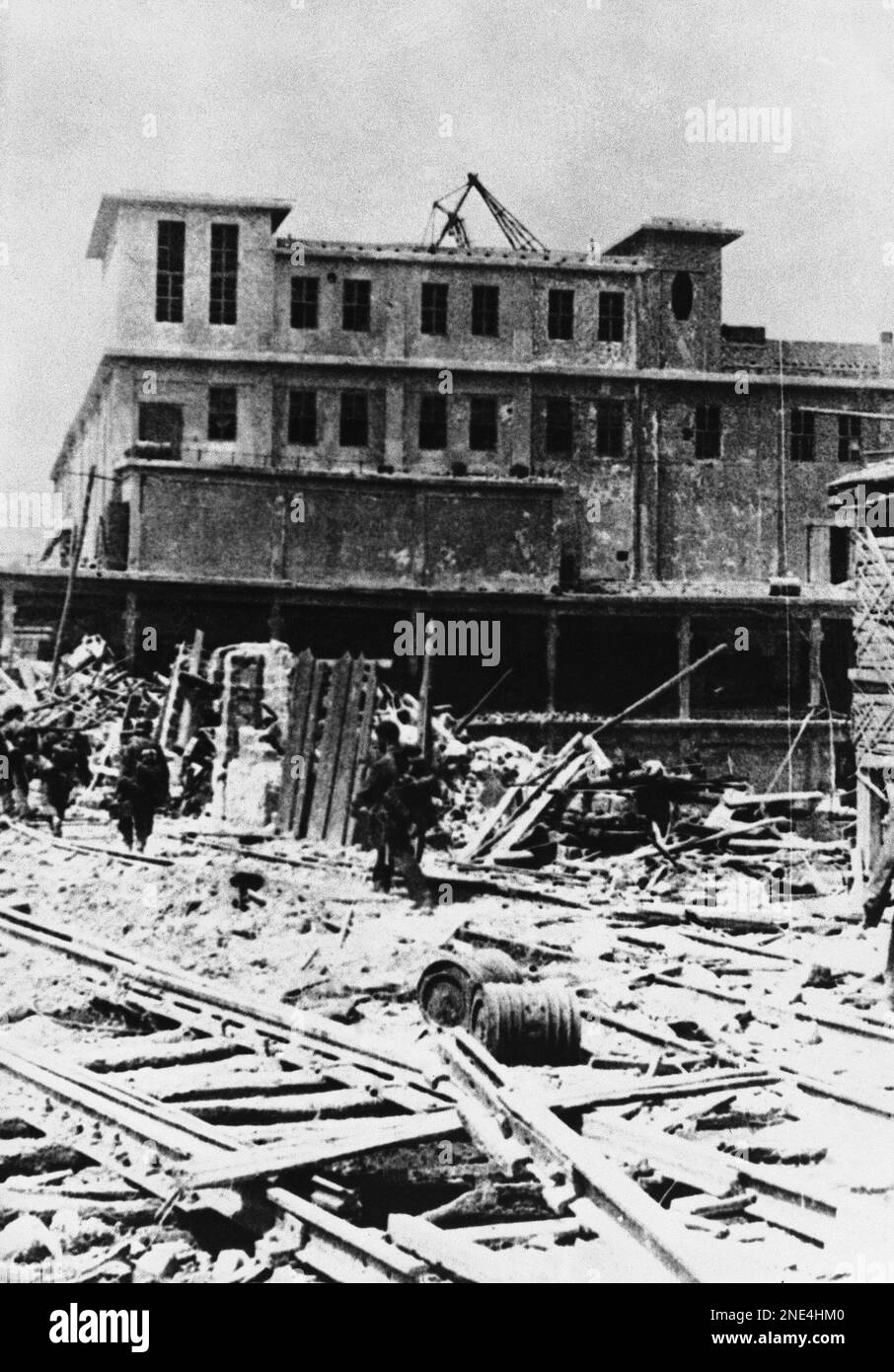 The fall of Sevastopol, shows the city's main station on July 23, 1942 ...