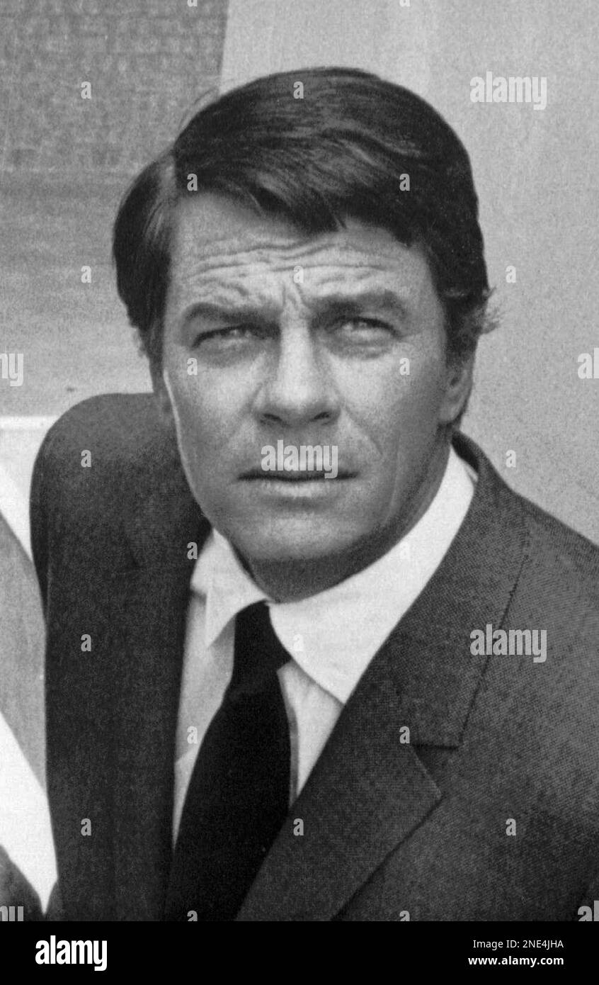 FILE - This 1969 file photo shows actor Peter Graves close up during ...