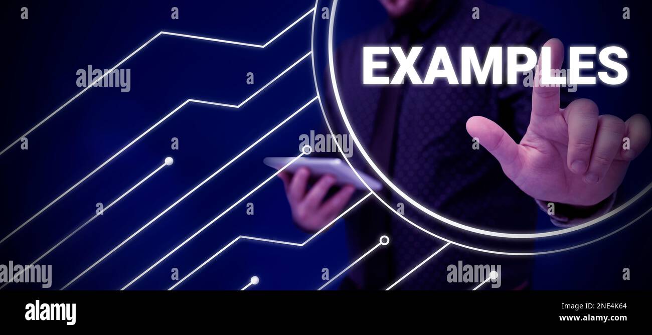 Conceptual display Examples. Business concept photo Sample Model to ...